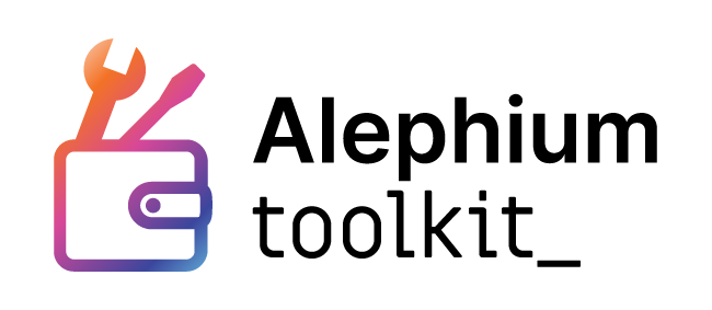 Alephium Toolkit